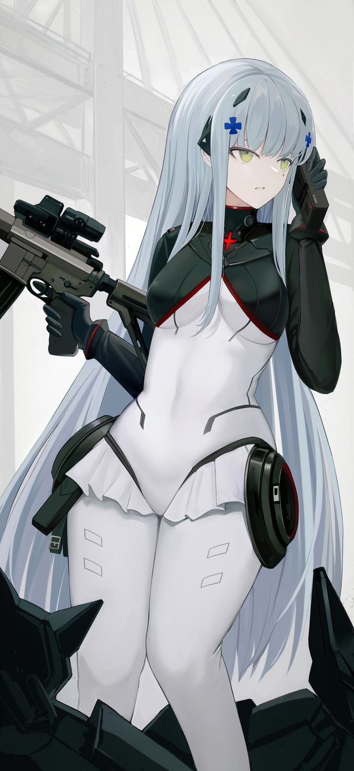 amamizu shizuku girls frontline hk416 (girls frontline) bodysuit gun | #1091088 | yande.re